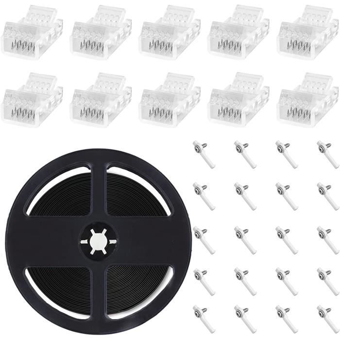 Kit De Connecteurs De Bande Lumineuse Led À 5 Broches, Fil Électrique ...
