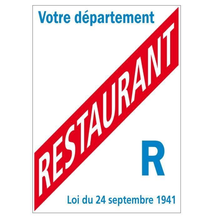 Panneau signalétique Licence Restaurant - SIGNALETIQUE.BIZ FRANCE ...