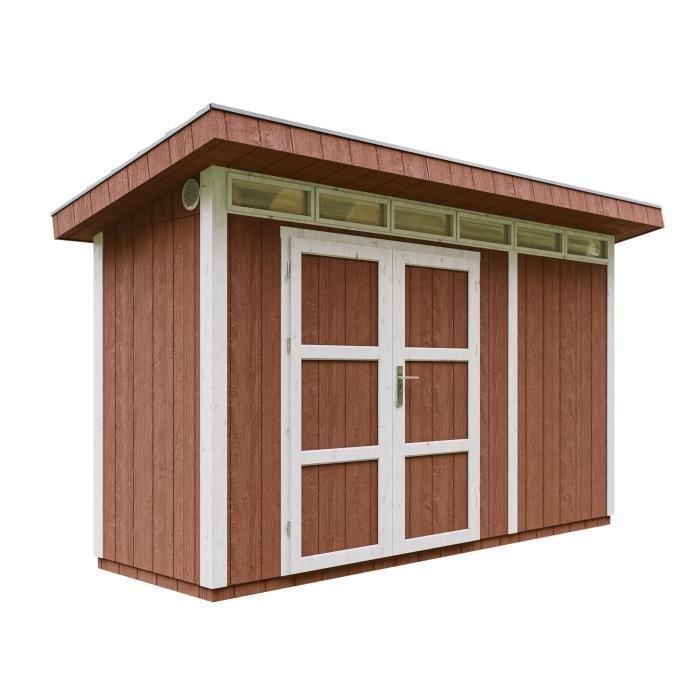 Abri de Jardin Qualité Premium 4m² /L161xL412xH239 cm - Timbela M902A ...