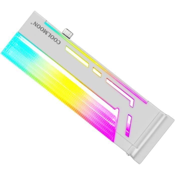 Accessoires Led V Carte Blanc Fixation Rgb Argb Gpu Support Lumière ...