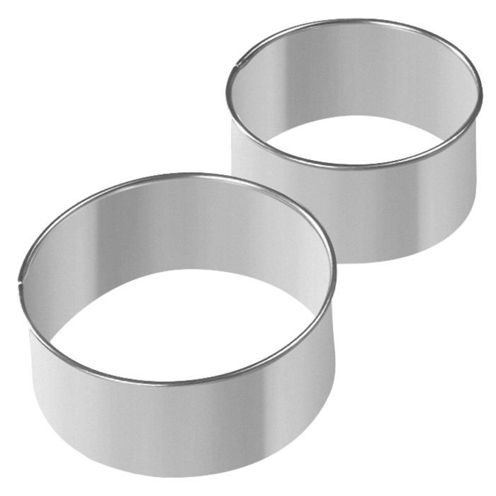 Lot de 2 emporte-pièces ronds pour beignets en inox Zenker Emporte ...
