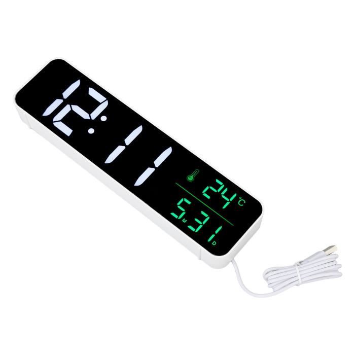 Réveil musical LED - ZJCHAO - Modèle 5 - Luminosité réglable - 40 ...