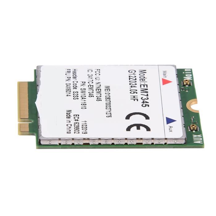 ZJCHAO Carte EM7345 Carte Wwan T440 Thinkpad Wan Em7345 04X6014 4G Lte ...