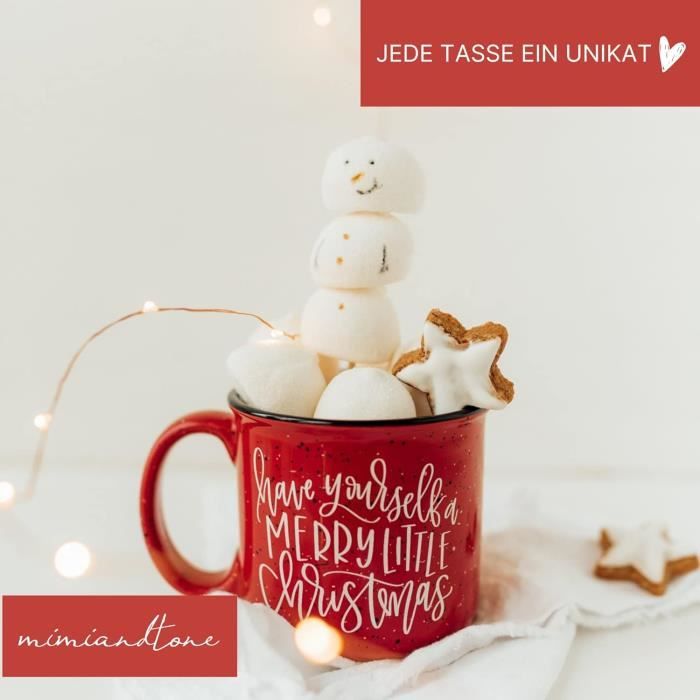 Merry Christmas Tasse À Café En Porcelaine Xl (400 Ml), Grande Tasse ...