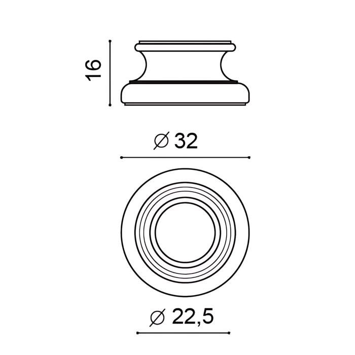 Base de pilier Colonne entière Elément décoratif de stuc Orac Decor ...