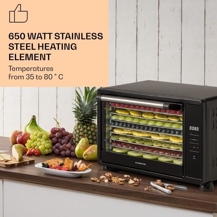 Déshydrateur alimentaire, Machine à sécher les fruits, 650W, Boîtier ...