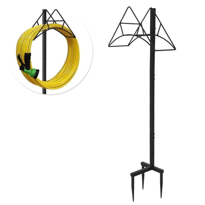 VINGVO Support Tuyau de Jardin en Métal - Rangement Pour Tuyau d'Eau en ...