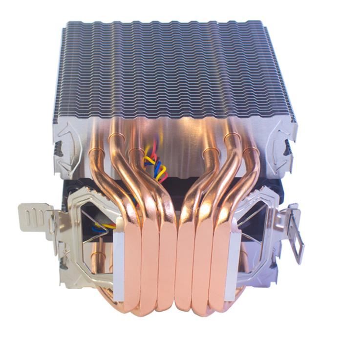 3 ventilateurs 3 broches (LGA X79 X99) Radiateur CPU en cuivre pur, 6 ...