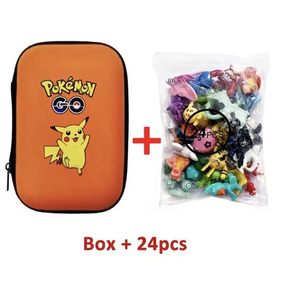 Boîte de Rangement Pokémon GO + 24 Figurines Pokémon Jouet - Pikachu ...