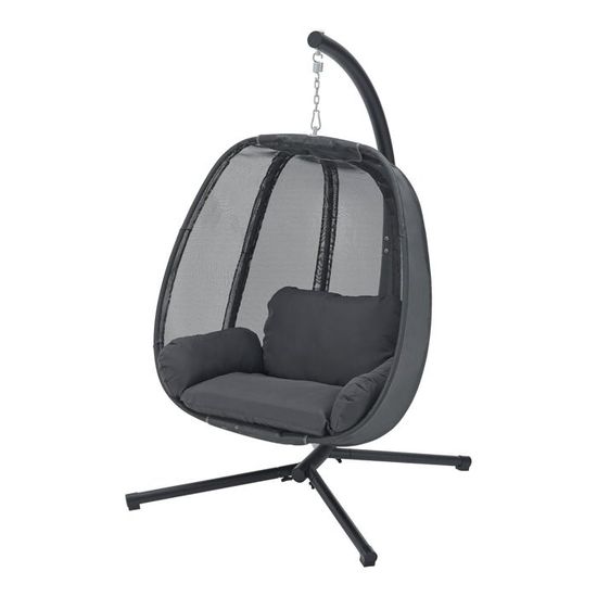 Siège suspendu - Non spécifié - Gris foncé - Acier - 1 personne ...