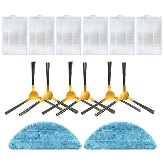 Brosse latérale du filtre HEPA pour Moosoo RT30 RT40 RT50 RT50 R3 R4 ...