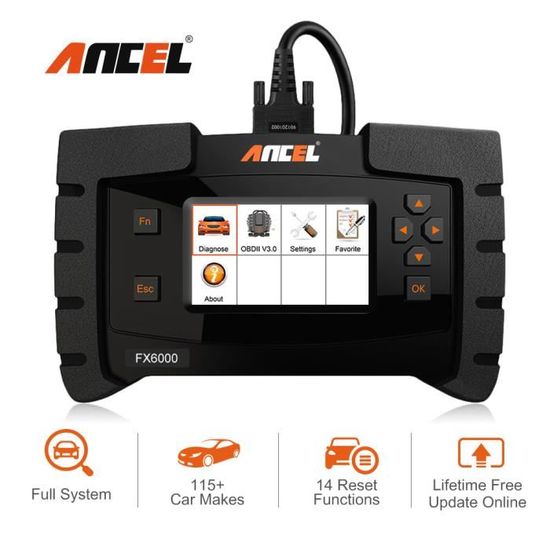 ANCEL FX6000 OBD2 Scanner OBD Lecteur de Code Système Complet Outil de ...