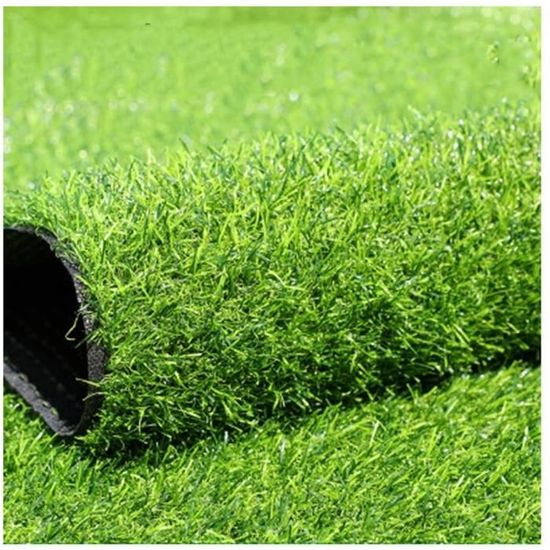 Yngjuen 30mm pile haute gazon artificiel tapis extérieur faux herbe tapis vert haute densité ...