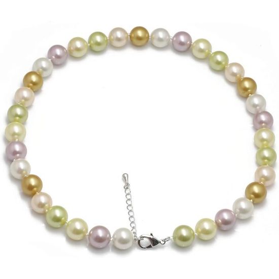 Collier De Perle Shell De Tahiti-Mers Collier Perles Coquillage Nacré ...