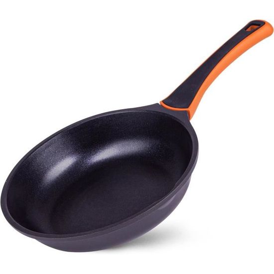Poêle en Fonte d'Aluminium Antiadhésive Ø26 cm, Poêles à Frire-Omelette sans PFOA, Tous Types de ...