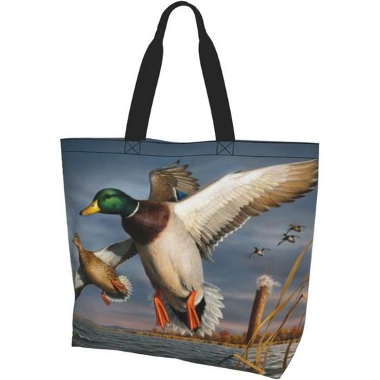 Sac À Bandoulière Imprimé Canard Colvert - Sac De Plage, De Vacances ...