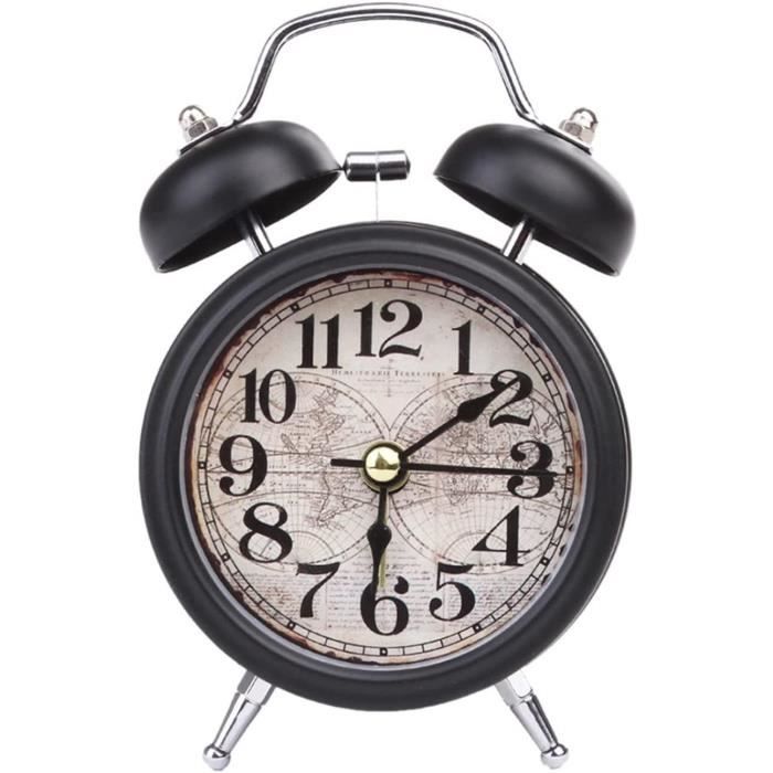 Radio reveil rétro twin bell bureau réveil réveil home décoration ...