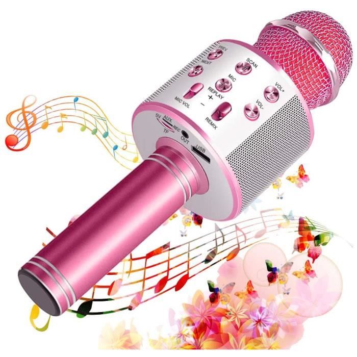 Micro karaoké bluetooth, microphone bluetooth sans fil, karaoke sans ...