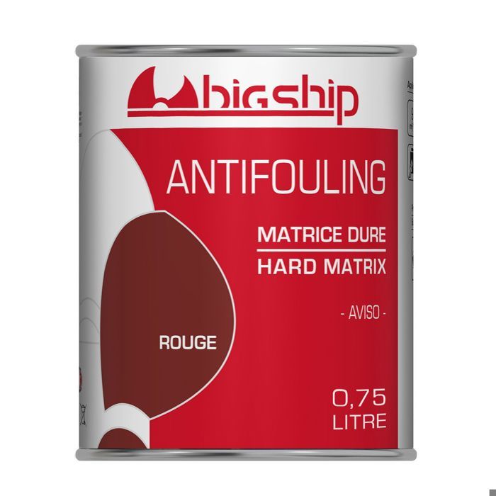 BIGSHIP Antifouling matrice dure Rouge 0,75L - Cdiscount Sport
