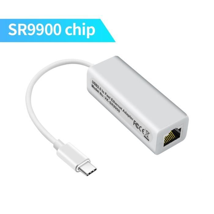 SR9900 - Carte réseau filaire 9700 RTL8152B SR9900, Type c vers RJ45 ...