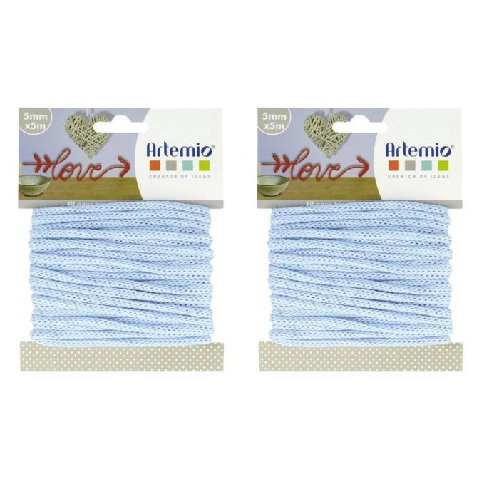 2 fils à tricotin 5 mm x 5 m - bleu pastel - Cdiscount Beaux-Arts et ...