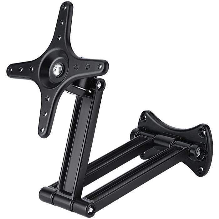 Support Mural TV, Support TV pivotant Fixation Murale pour écrans 10-27 ...