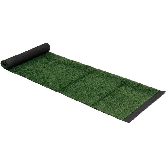 Faux Gazon Exterieur,Pelouse Synthetique Exterieur 200X50Cm Herbe Tapis Vert Pelouse ...