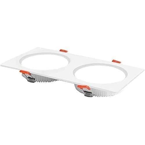 Plafond Downlight LED Double tête de projecteur encastrée LED ...