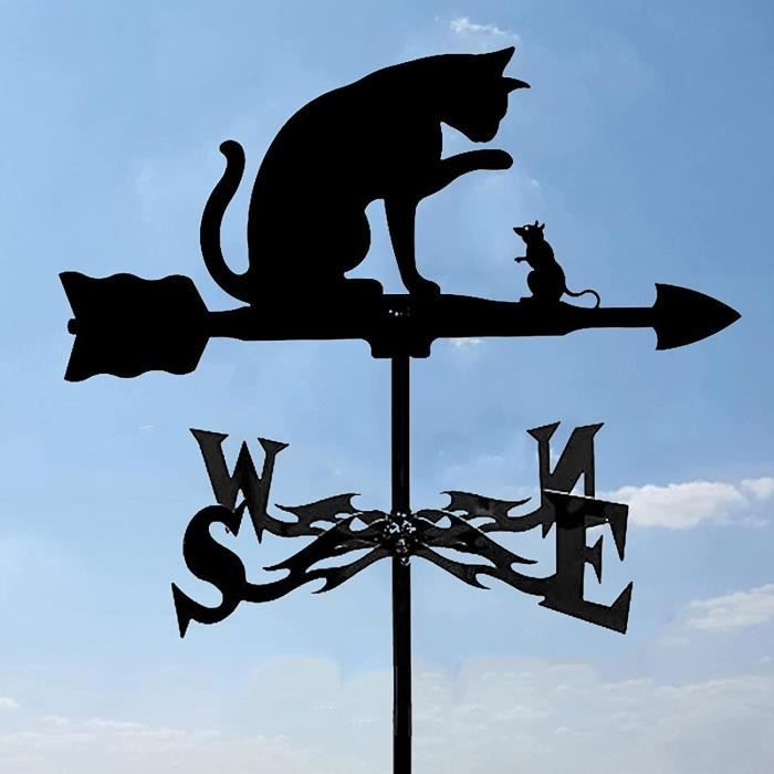 Girouette de Jardin en Acier Inoxydable - Scène de Ferme Rétro Durable ...