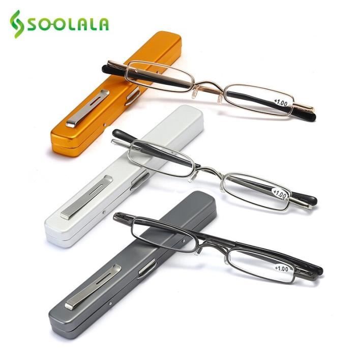 Mini lunettes de lecture pliables avec étui à Clip pour stylo, lunettes ... Mini lunettes de lecture pliables avec étui à Clip pour stylo, lunettes ...
