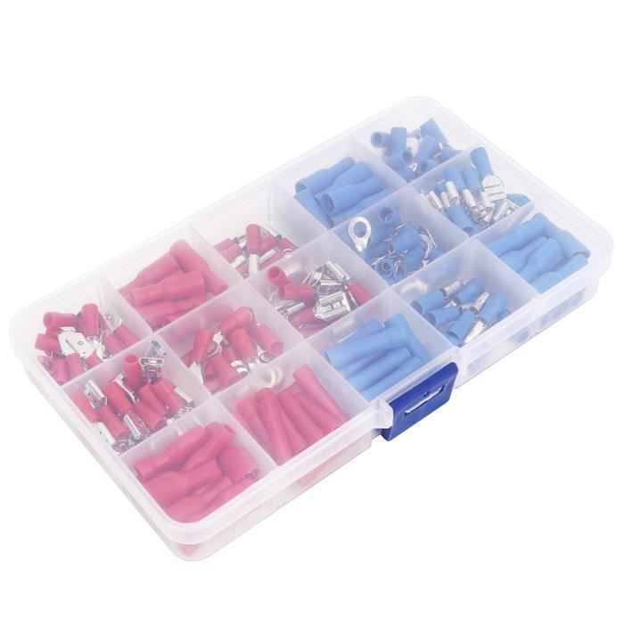 EJ.life connecteur à sertir Ensemble de connecteurs de fil électrique isolés par borne à sertir ...