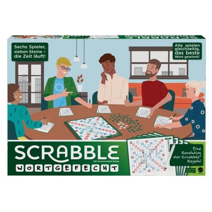 Jeu de société - MATTEL GAMES - Scrabble - 10 ans - Intérieur - Mixte ...