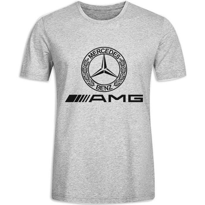 T-Shirt avec imprimé en Mercedes Benz Logo Manche Courte Tee - Homme ...