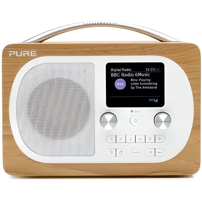 Radio portable DAB PURE Evoke H4 - Chêne - Bluetooth - 10W - 50h d ...