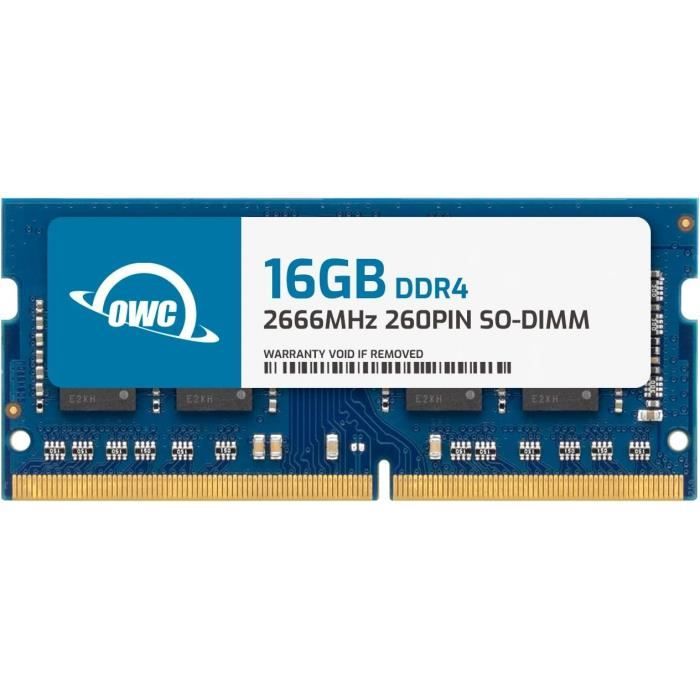 16.0Gb 2666Mhz Ddr4 Pc4-21300 So-Dimm 260 Broches De Mémoire Additionnelle,(2666Ddr4S16G)Pour ...