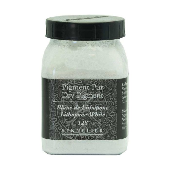 Pigment pour création de peinture - pot 180 g - Blanc lithopone ...
