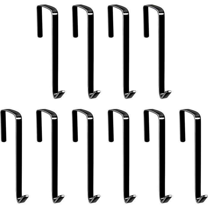 10 Packs de crochets de porte, crochet simple robuste en métal ...