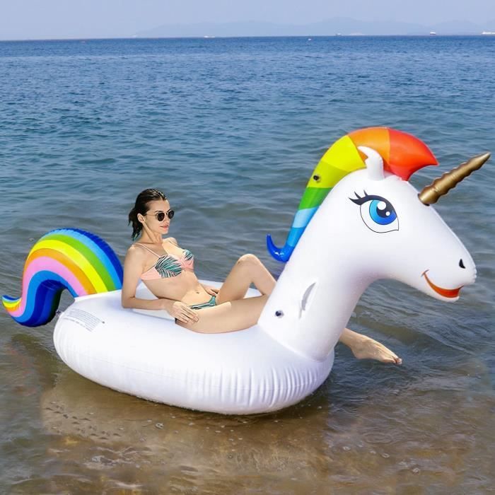 Senmi Bouée Licorne Bouée Licorne Géante Licorne Gonflable Piscine