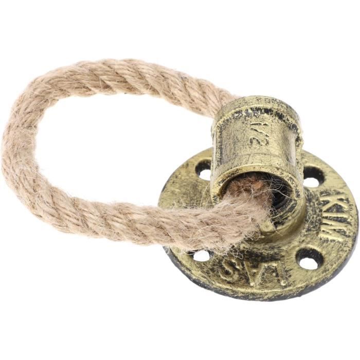 Corde Poignée Tiroir Boutons Noir Bois Armoire Tire Noir Tiroir ...