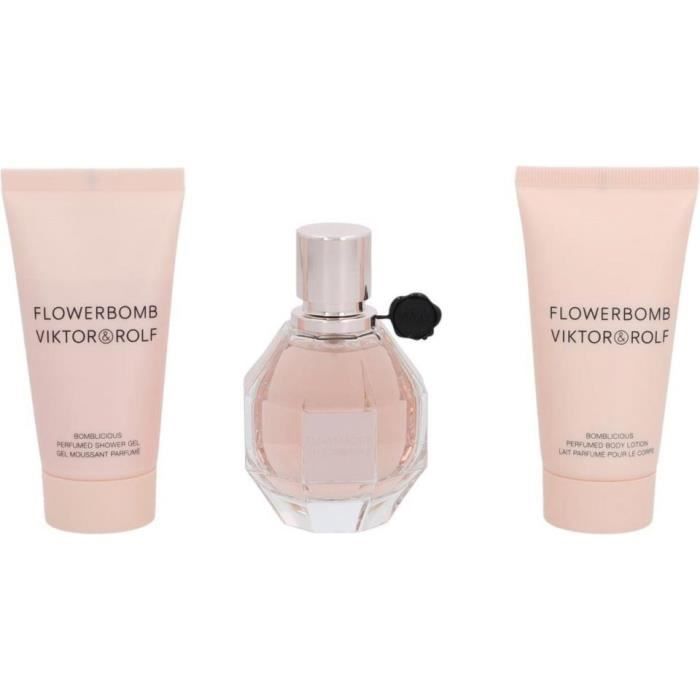 Gift set Flowerbomb ladies 50 ml pink 3 piece - Cdiscount Au quotidien