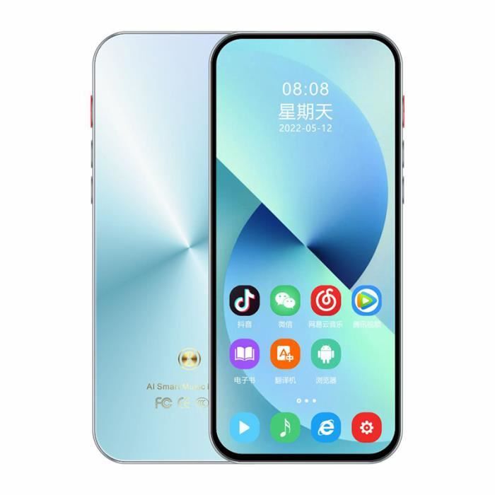 Lecteur De Musique Mp5 Bluetooth Wifi Bleu 32Go Avec Radio FM Sans ...