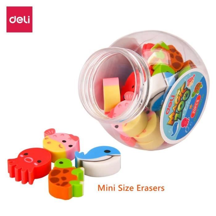 GOMME,--gommes adorables pour étudiants, 1 Tube(20 pièces), Kawaii ...