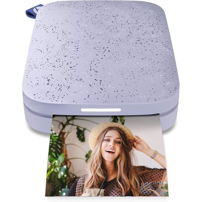 Imprimante photo portable - HP - Sprocket - 2x3 pouces - Violet - ZINK ...