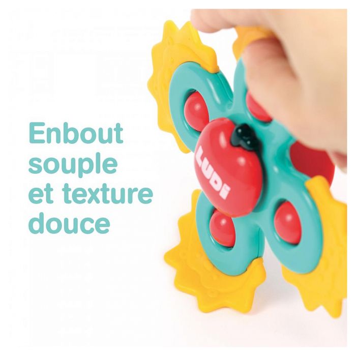 LUDI - BABY HAND SPINNERS - JOUETS ROTATIFS À VENTOUSE - JOUET D'ÉVEIL ...