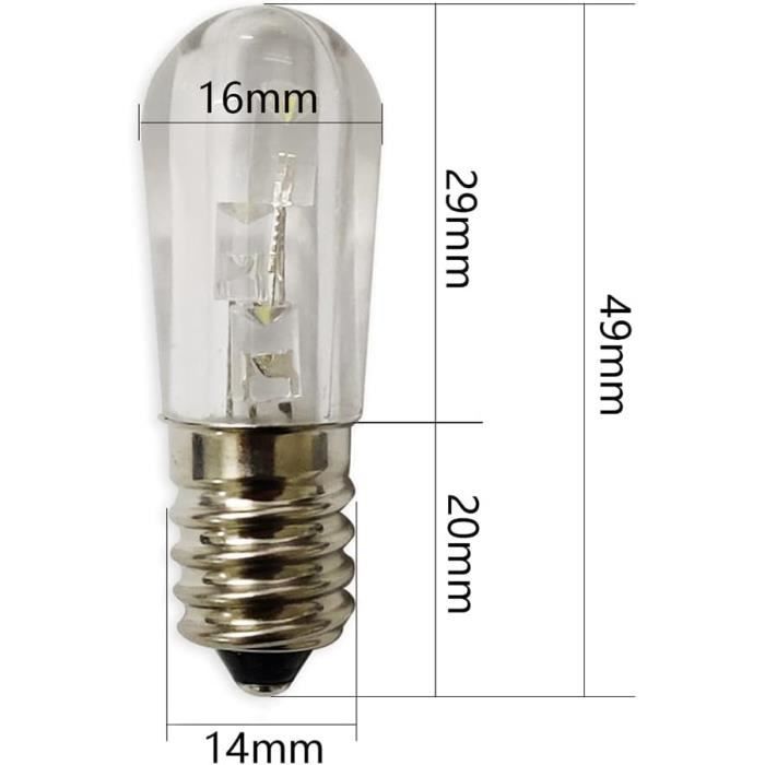 Ampoules Led E14 12V Blanc Chaud, 4Pcs E14 3Leds Lampes Ac-Dc Lampes À ...