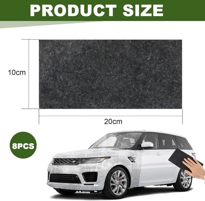 8 Pièces Nano Sparkle Cloth pour Enlever Les Rayures de Voiture Nano ...
