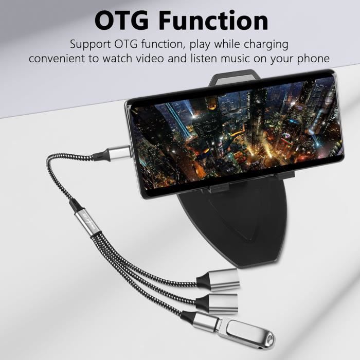 Câble Répartiteur Usb C Vers 3 Usb Femelle, Usb C Otg Charge Câble ...