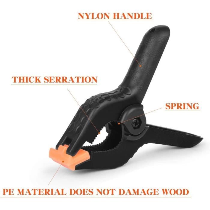 12 Grandes Travail Du Bois Pinces À Ressort, Force De Serrage Élevée De ...