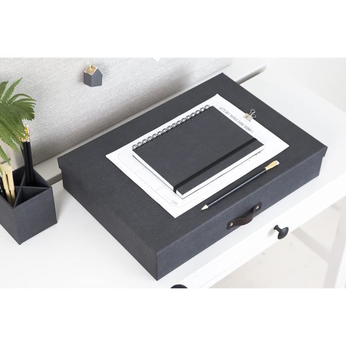 Boîte de rangement pour documents A3 - Rangement avec couvercle et ...