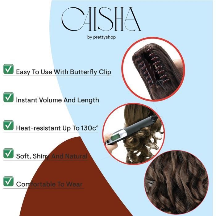 50Cm Postiche Natte Queue De Cheval Extensions De Cheveux Volumineux ...